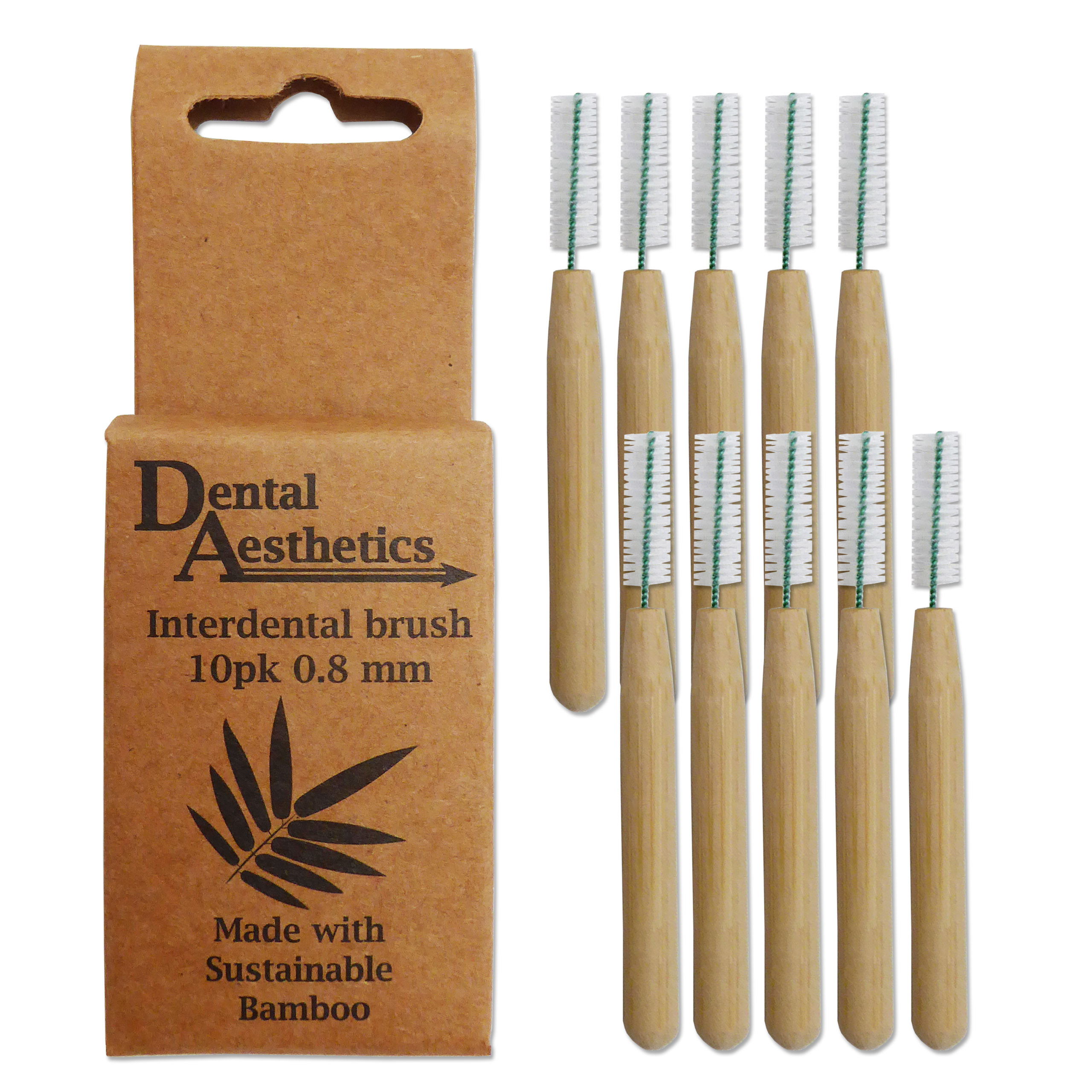 10 Bamboo Interdental Brushes ~ Eco Interspace Toothbrush | eBay